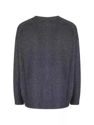 BE YOU Round-neck Cashmere Sweater - Grey