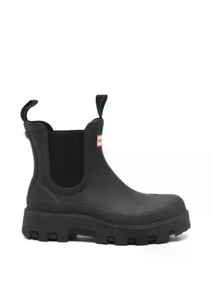 Hunter Elements Logo-patch Chunky-sole Boots - Black
