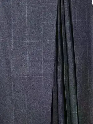Sibel Saral Windowpane Pleated Maxi Skirt