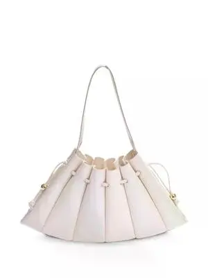THEMOIRE Calipso Pleated Shoulder Bag - Neutrals