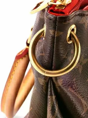 LOUIS VUITTON Pallas Tote Monogram Canvas With Leather Bb Shoulder Bag - Red