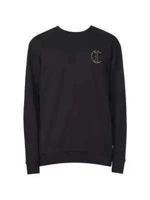 Just Cavalli Logo-embroidered Cotton Sweater