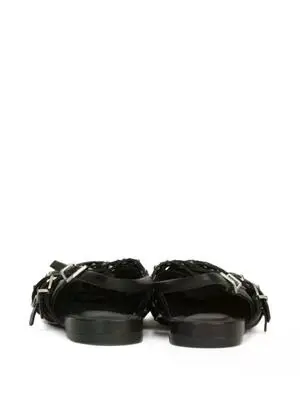 Ash Bianca Studded Leather Ballet Flats