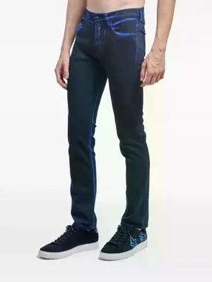 Versace Nocturnal Washed-effect Slim-fit Jeans