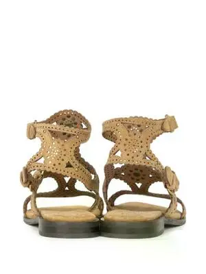 Ash Papprika Studs Flat Sandals