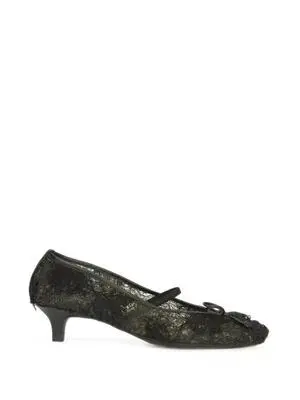 Ash Elodie Lace Pumps - Black