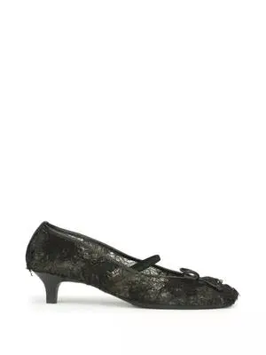 Ash Elodie Lace Pumps - Black