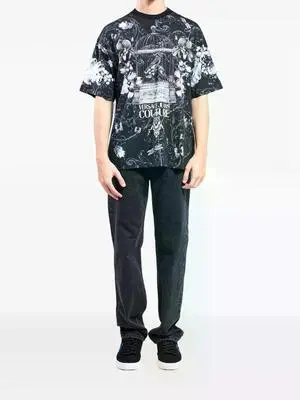 Versace Cabinet De Curiositè-print T-shirt