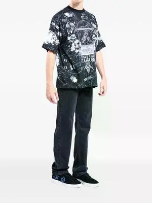 Versace Cabinet De Curiositè-print T-shirt