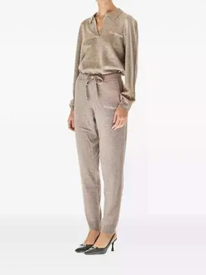 Karl Lagerfeld Logo-embroidered Cashmere Track Pants