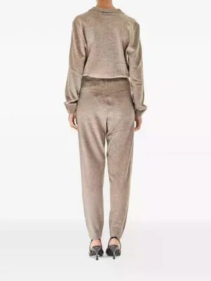 Karl Lagerfeld Logo-embroidered Cashmere Track Pants