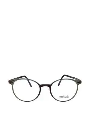 SILHOUETTE Infinity View Round-frame Glasses - Black