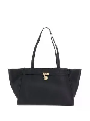 Michael Kors Hamilton Moderne Large Leather Tote Bag - Black