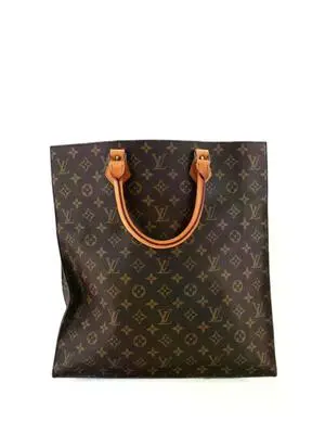 LOUIS VUITTON Vintage Sac Plat Bag Monogram Canvas Tote Bag