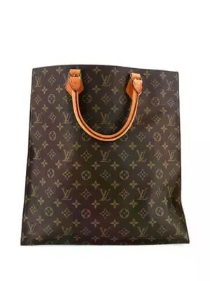 LOUIS VUITTON Vintage Sac Plat Bag Monogram Canvas Tote Bag
