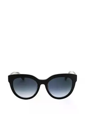 Kate Spade New York Brea Glitter Round-frame Sunglasses - Black