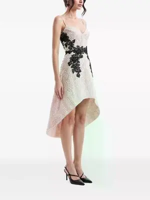 GEMY MAALOUF Floral-lace High-low Dress