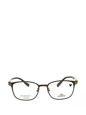 Lacoste Oval-frame Glasses - Brown