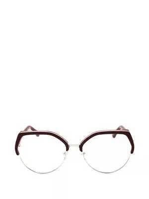 Guess Geometric-frame Glasses - Red