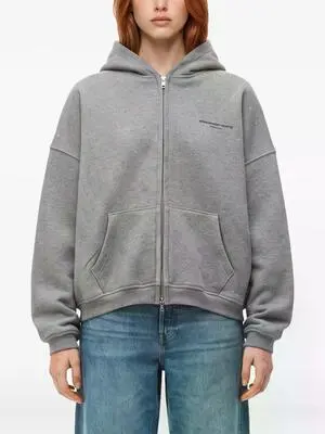 Alexander Wang Embellished Zip-up Hoodie