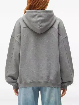 Alexander Wang Embellished Zip-up Hoodie