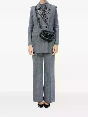 Karl Lagerfeld K/studio Autograph Croc-effect Crossbody Bag