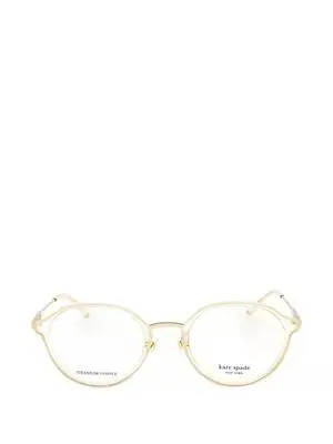 Kate Spade New York Tulip Round-frame Glasses - Neutrals