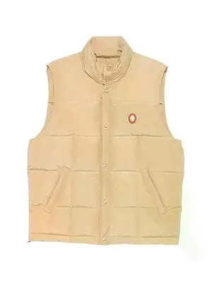 Drole De Monsieur Quilted Padded Gilet - Neutrals