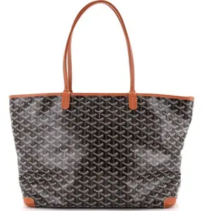 Goyard Artois Tote Coated Canvas Mm - Brown