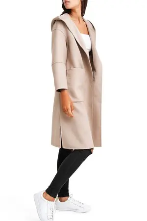 BELLE & BLOOM Walk This Way Wool Blend Oversized Coat