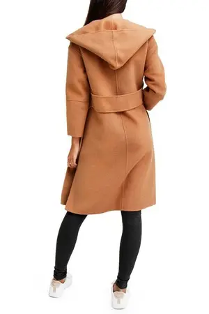 BELLE & BLOOM Walk This Way Wool Blend Oversized Coat