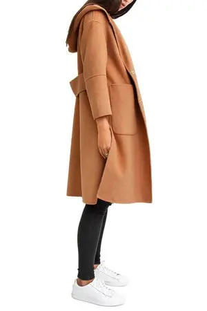 BELLE & BLOOM Walk This Way Wool Blend Oversized Coat