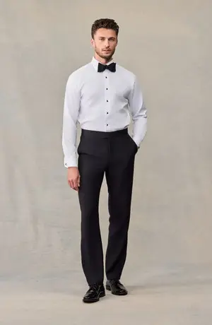 THE BLACK TUX Classic Tuxedo Pants - Black