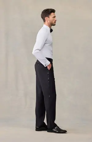 THE BLACK TUX Classic Tuxedo Pants - Black