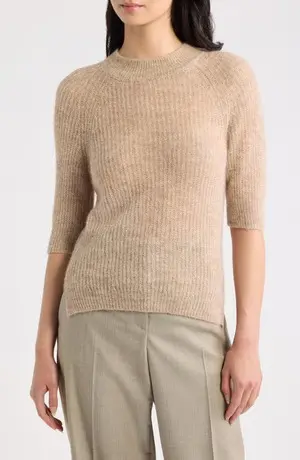 BOSS Alpaca Blend Crewneck Sweater - Nomad
