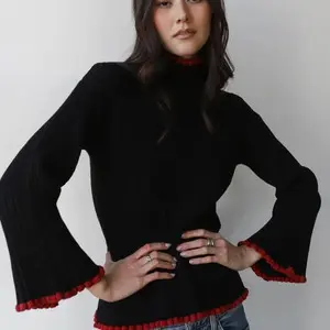 Callahan Rue Rib Turtleneck Sweater - Black