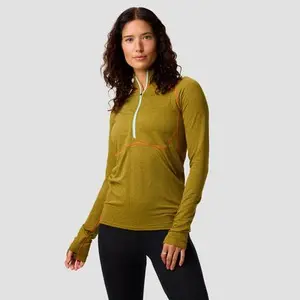 BACKCOUNTRY Bga Pines Micrrid Ultra-lt Baselayer 1/2-zip Top - Fir