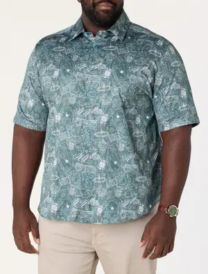 ROBERT GRAHAM BY DXL Big & Tall The Vault Sport Shirt