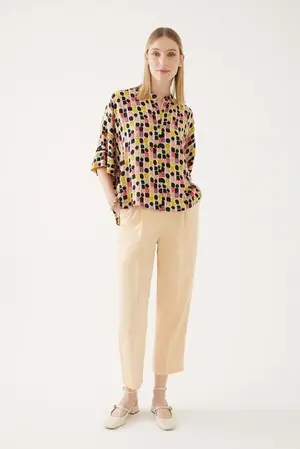 EXQUISE Polka Dot Shirt