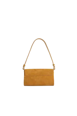 ESTHERA 12am Suede Baguette Bag