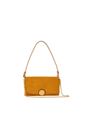 ESTHERA 12am Suede Baguette Bag
