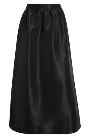 SUGARLIPS Hestia Caryn Taffeta Maxi Skirt - Black