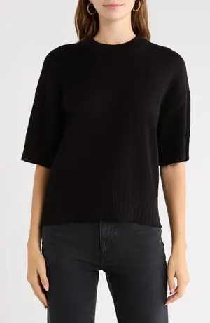 SUGARLIPS Novah Drop Shoulder Sweater - Black