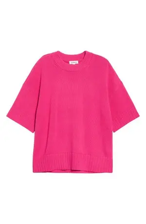 SUGARLIPS Novah Drop Shoulder Sweater - Fuchsia