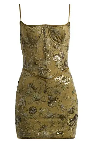House Of Cb Naima Beaded Minidress