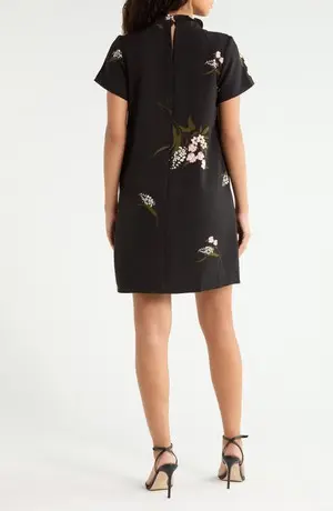 SUGARLIPS Rickie Floral Print Shift Minidress