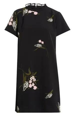 SUGARLIPS Rickie Floral Print Shift Minidress