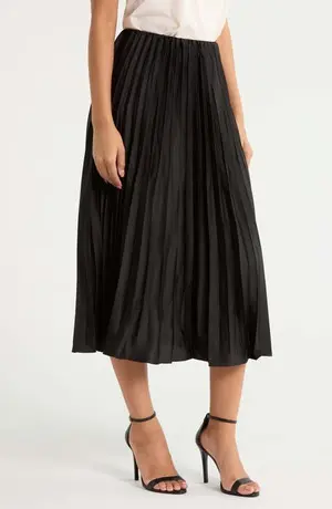 SUGARLIPS Sidney Pleated Maxi Skirt