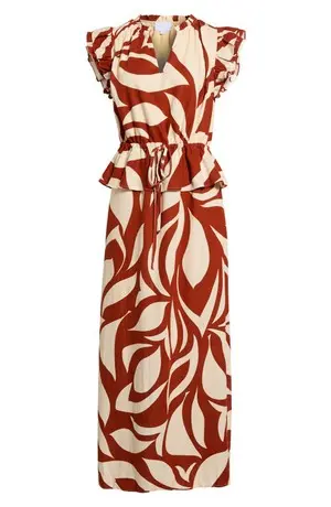 SUGARLIPS Astra Ruffle Maxi Dress