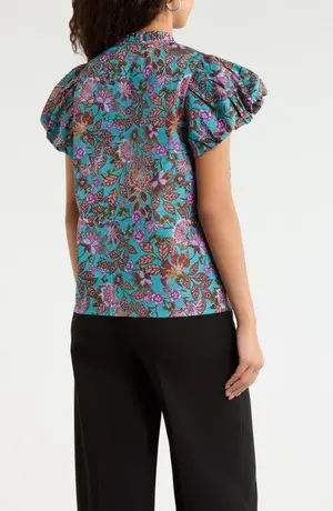 SUGARLIPS Keni Floral Print Top